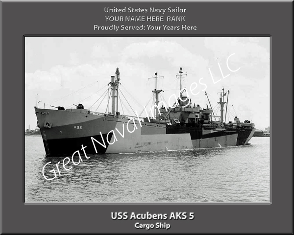 USS Acubens AKS 5 : Personalized Navy Ship Photo ⋆ Great Naval Images LLC