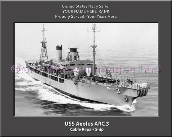 USS Aeolus ARC 3 : Personalized Navy Ship Photo ⋆ Great Naval Images LLC