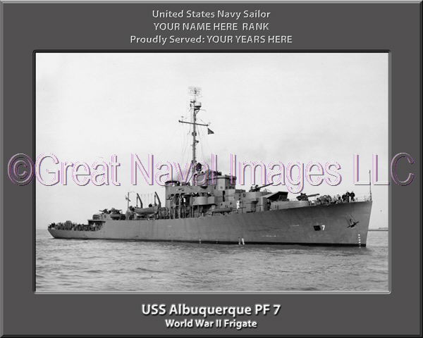 USS Albuquerque PF 7 : Personalized Navy Ship Photo ⋆ Personalized US ...