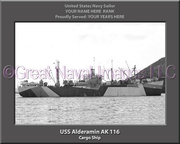 USS Aldeamin AK 116 : Personalized Navy Ship Photo ⋆ Great Naval Images LLC