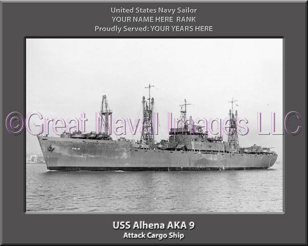 USS Alhena AKA 9 : Personalized Navy Ship Photo ⋆ Great Naval Images LLC