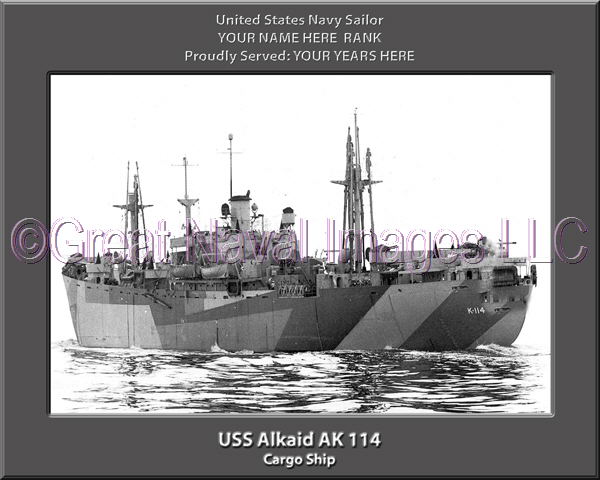 USS Alkaid AK 114 : Personalized Navy Ship Photo ⋆ Great Naval Images LLC