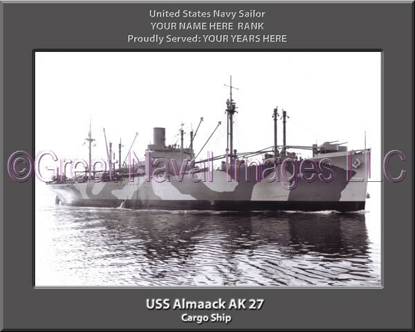 USS Almaack AK 27 : Personalized Navy Ship Photo ⋆ Great Naval Images LLC
