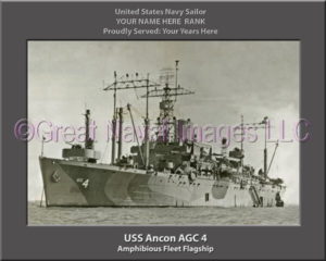 USS Ancon AGC 4 : Personalized Navy Ship Photo ⋆ Great Naval Images LLC