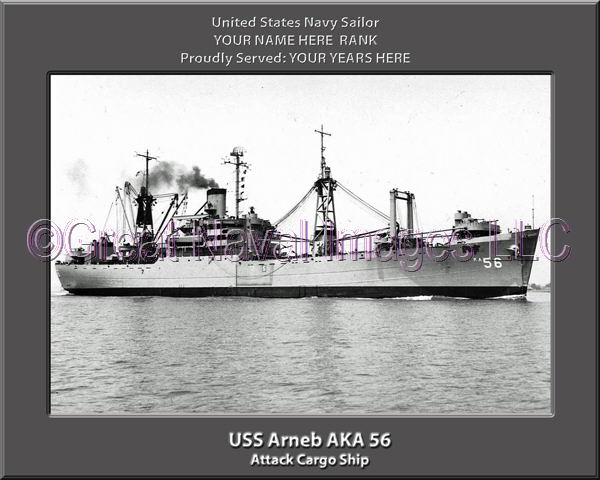 USS Arneb AKA 56 : Personalized Navy Ship Photo ⋆ Great Naval Images LLC