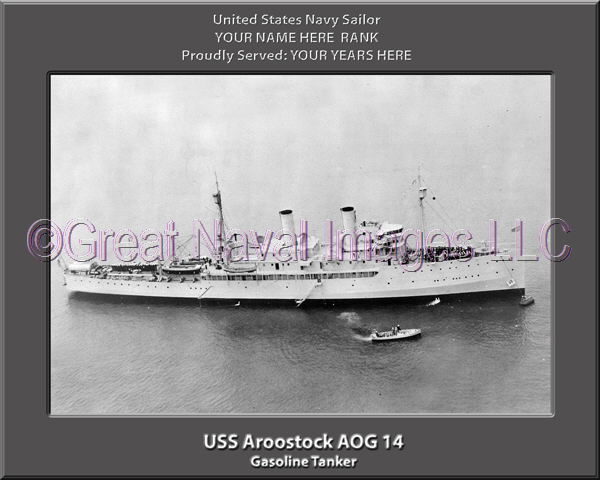 USS Aroostock AOG 14 : Personalized Navy Ship Photo ⋆ Great Naval ...