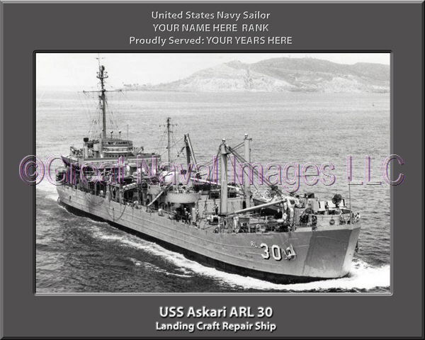 USS Askari ARL 30 : Personalized Navy Ship Photo ⋆ Great Naval Images LLC