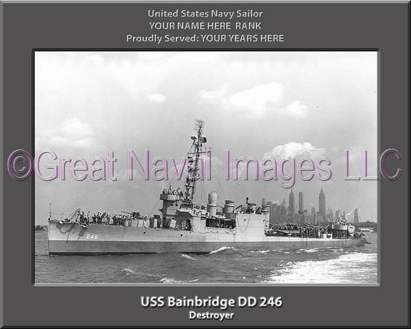USS Bainbridge DD 246 : Personalized Navy Ship Photo ⋆ Great Naval ...