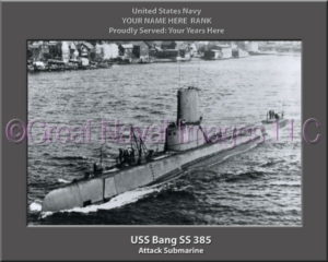 USS Bang SS 385 : Submarine Photo ⋆ Great Naval Images LLC