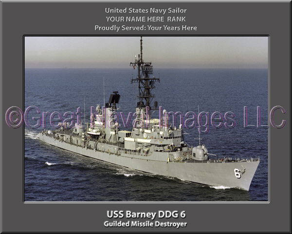 USS Barney DDG 6 : Personalized Navy Ship Photo 2 ⋆ Personalized US ...