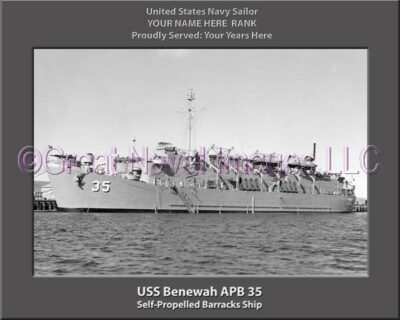 USS Benewah APB 35 : Personalized Navy Ship Photo ⋆ Great Naval Images LLC
