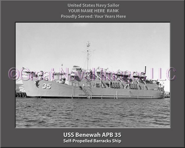 USS Benewah APB 35 : Personalized Navy Ship Photo ⋆ Great Naval Images LLC