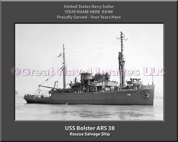 USS Bolster ARS 38 : Personalized Navy Ship Photo ⋆ Great Naval Images LLC