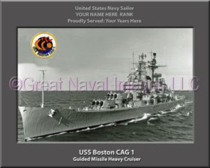 USS Boston CAG 1 : Personalized Navy Ship Photo 2 ⋆ Great Naval Images LLC.