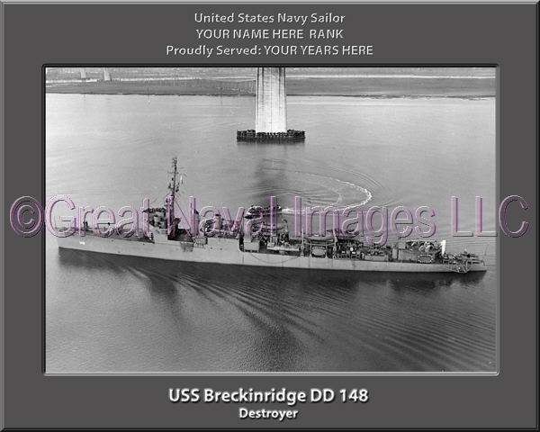 USS Breckinridge DD 148 : Personalized Navy Ship Photo ⋆ Great Naval ...