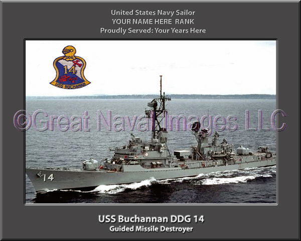 USS Buchannan DDG 14 : Personalized Navy Ship Photo ⋆ Great Naval ...