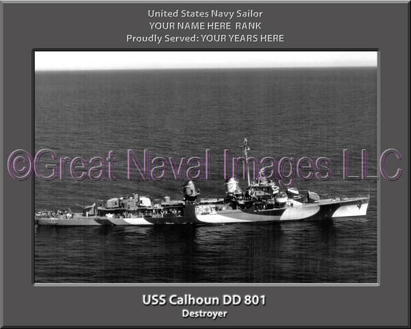 USS Colhoun DD 801 : Personalized Navy Ship Photo 2 ⋆ Great Naval ...