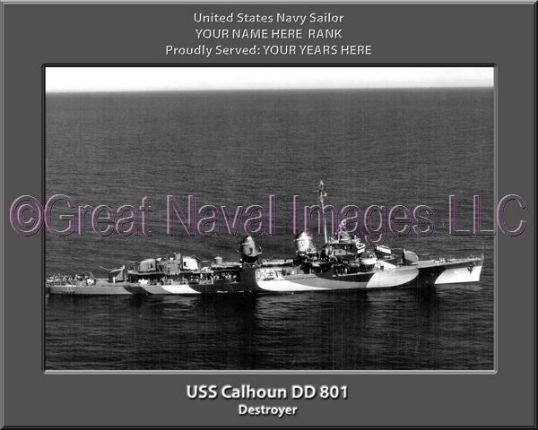 USS Colhoun DD 801 : Personalized Navy Ship Photo 2 ⋆ Great Naval ...