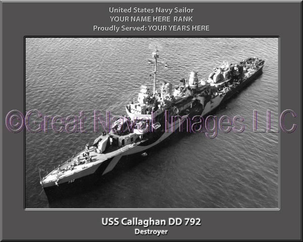 USS Callaghan DD 792 : Personalized Navy Ship Photo ⋆ Great Naval ...