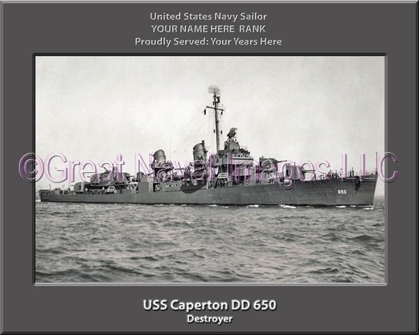 USS Caperton DD 650 : Personalized Navy Ship Photo ⋆ Personalized US ...