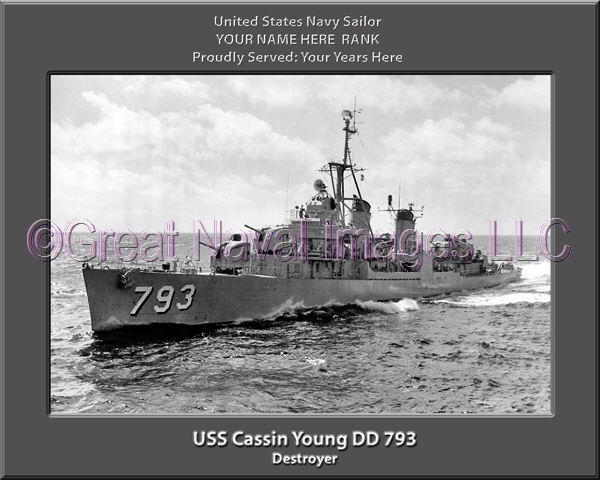 USS Cassin Young DD 793 : Personalized Navy Ship Photo ⋆ Personalized ...