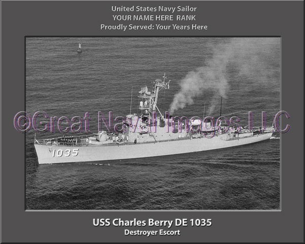 USS Charles Berry DE 1035 : Personalized Navy Ship Photo ⋆ Great Naval ...
