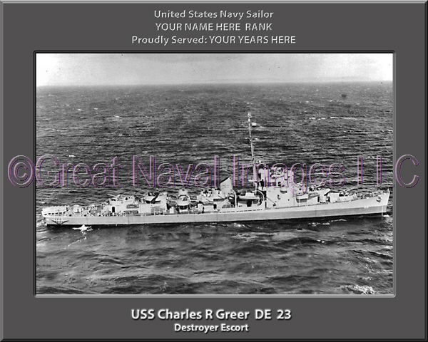 USS Charles R Greer DE 23 : Personalized Navy Ship Photo ⋆ Great Naval ...