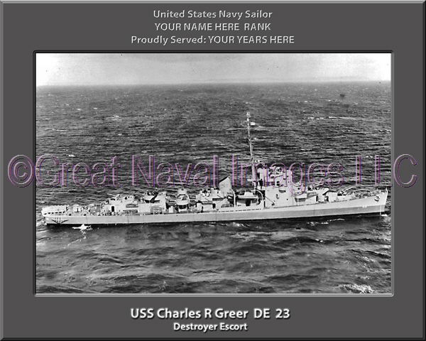 USS Charles R Greer DE 23 : Personalized Navy Ship Photo ⋆ Great Naval ...