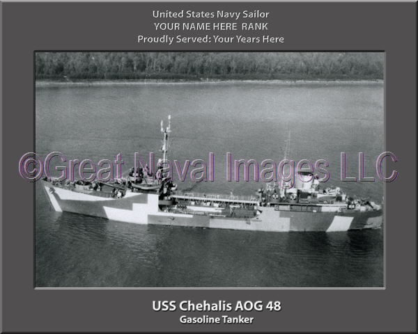 USS Chehalis AOG 48 : Personalized Navy Ship Photo ⋆ Great Naval Images ...