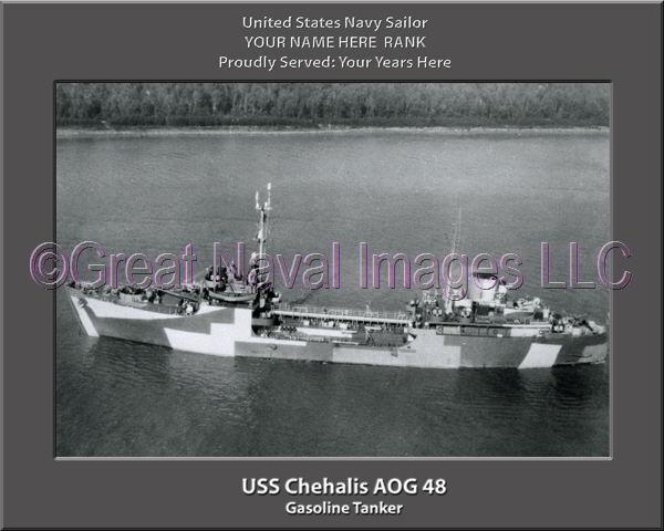 USS Chehalis AOG 48 : Personalized Navy Ship Photo ⋆ Great Naval Images LLC