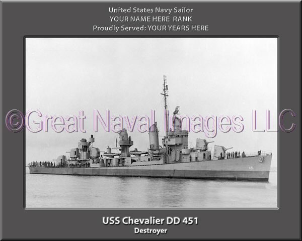 USS Chevalier DD 451 : Personalized Navy Ship Photo ⋆ Great Naval ...