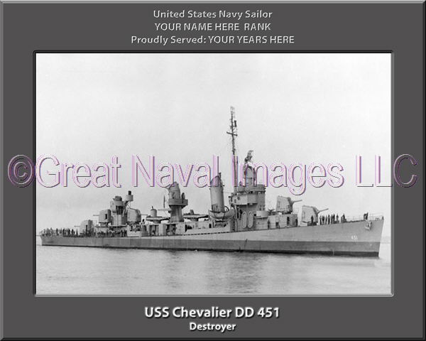 USS Chevalier DD 451 : Personalized Navy Ship Photo ⋆ Great Naval ...