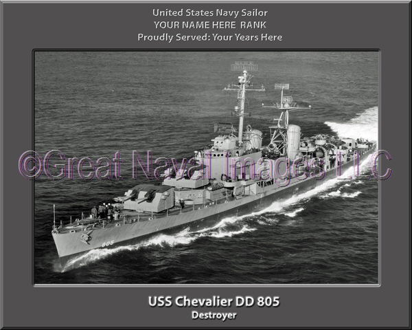 USS Chevalier DD 805 : Personalized Navy Ship Photo ⋆ Personalized US ...