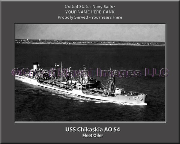 USS Chikaskia AO 54 : Personalized Navy Ship Photo ⋆ Great Naval Images ...
