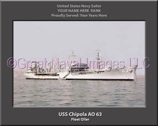 USS Chipola AO 63 : Personalized Navy Ship Photo ⋆ Great Naval Images LLC