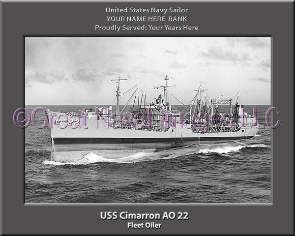 USS Cimarron AO 22 : Personalized Navy Ship Photo ⋆ Personalized US ...