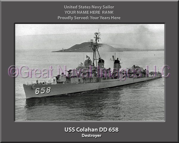 USS Colahan DD 658 : Personalized Navy Ship Photo ⋆ Great Naval Images LLC