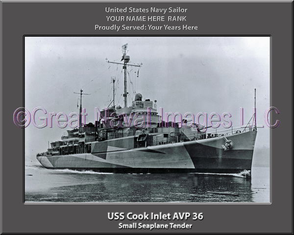 USS Cook Inlet AVP 36 : Personalized Navy Ship Photo ⋆ Great Naval ...