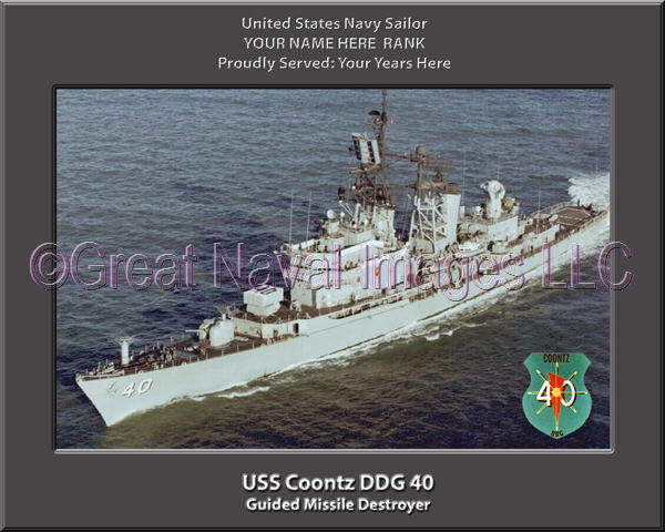 USS Coontz DDG 40 : Personalized Navy Ship Photo ⋆ Great Naval Images LLC