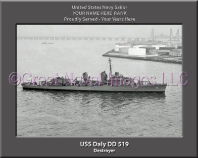 USS Daly DD 519 : Personalized Navy Ship Photo ⋆ Personalized US Navy ...