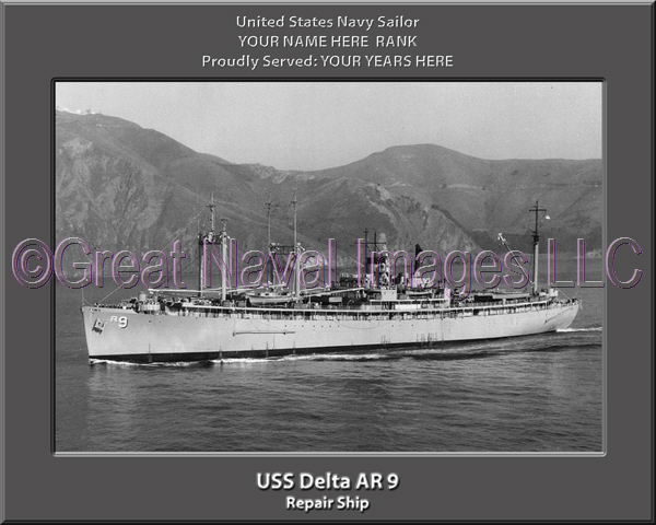 USS Delta AR 9 : Personalized Navy Ship Photo ⋆ Personalized US Navy ...