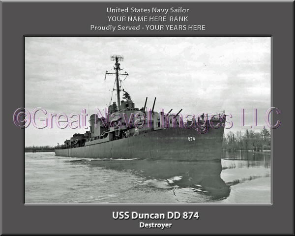USS Duncan DD 874 : Personalized Navy Ship Photo ⋆ Personalized US Navy ...