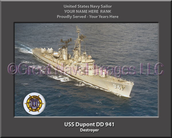 USS Dupont DD 941 : Personalized Navy Ship Photo ⋆ Personalized US Navy ...