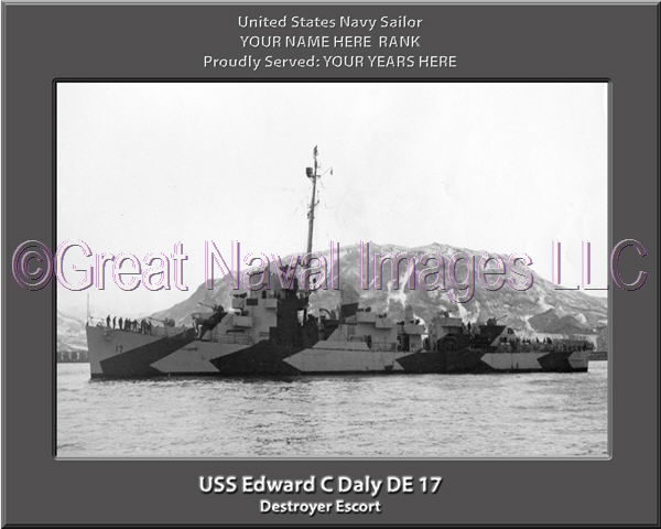 USS Edward C Daly DE 17 : Personalized Navy Ship Photo ⋆ Great Naval ...