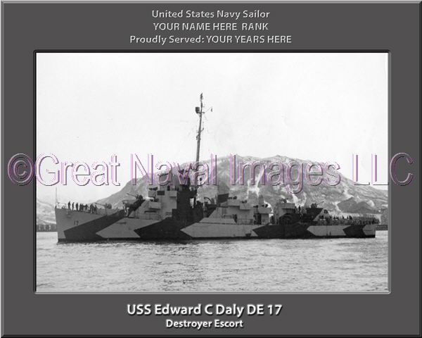 USS Edward C Daly DE 17 : Personalized Navy Ship Photo ⋆ Great Naval ...