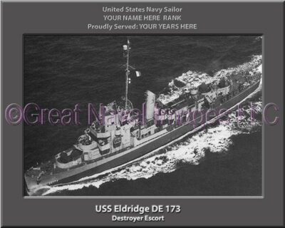 USS Eldridge DE 173 : Personalized Navy Ship Photo ⋆ Great Naval Images LLC
