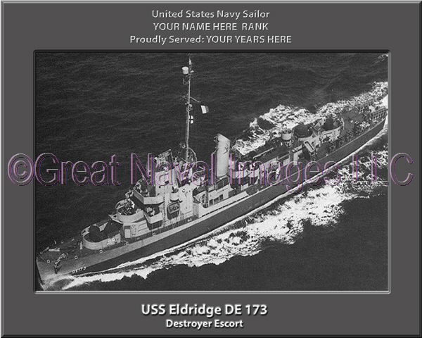 USS Eldridge DE 173 : Personalized Navy Ship Photo ⋆ Great Naval Images LLC