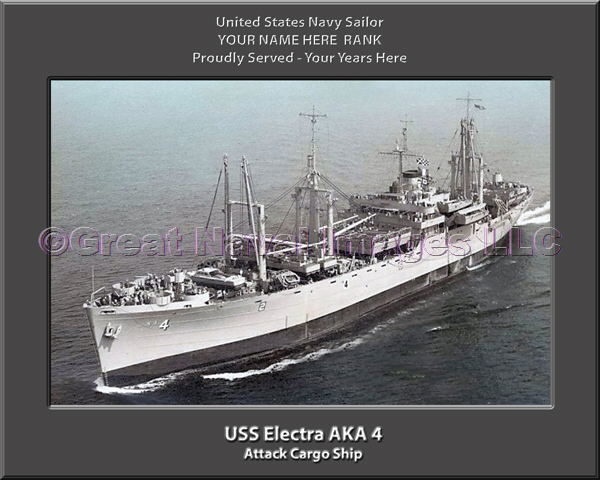 USS Electra AKA 4 : Personalized Navy Ship Photo ⋆ Great Naval Images LLC