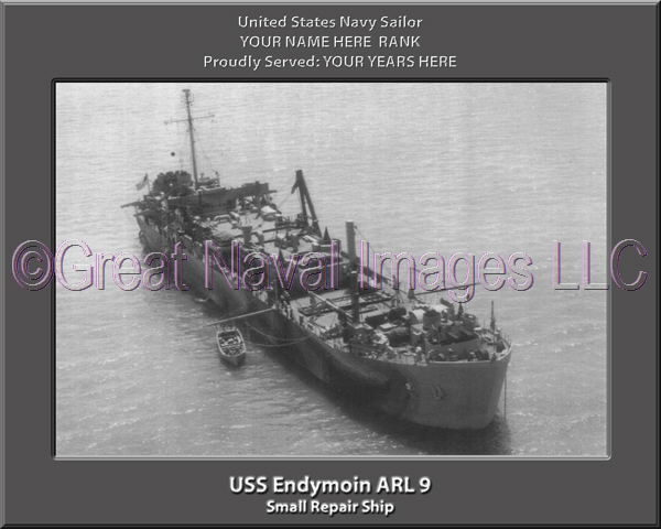 USS Endymion ARL 9 : Personalized Navy Ship Photo ⋆ Great Naval Images LLC