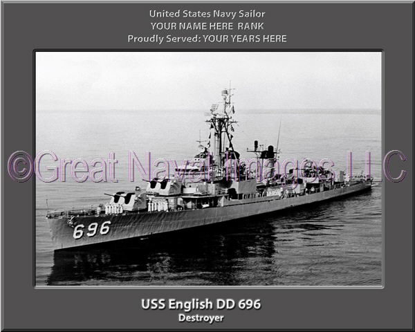 USS English DD 696 : Personalized Navy Ship Photo 2 ⋆ Great Naval ...